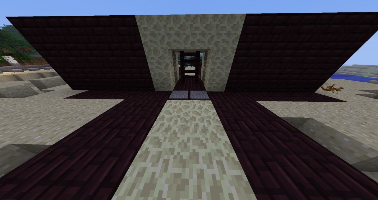 Simple redstone piston gate Minecraft Map