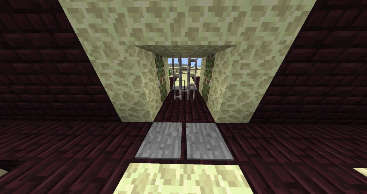 Simple redstone piston gate Minecraft Map