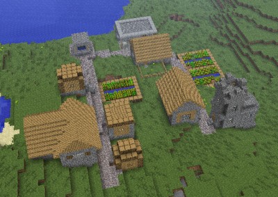 NPC village With villagers!!! Minecraft Map