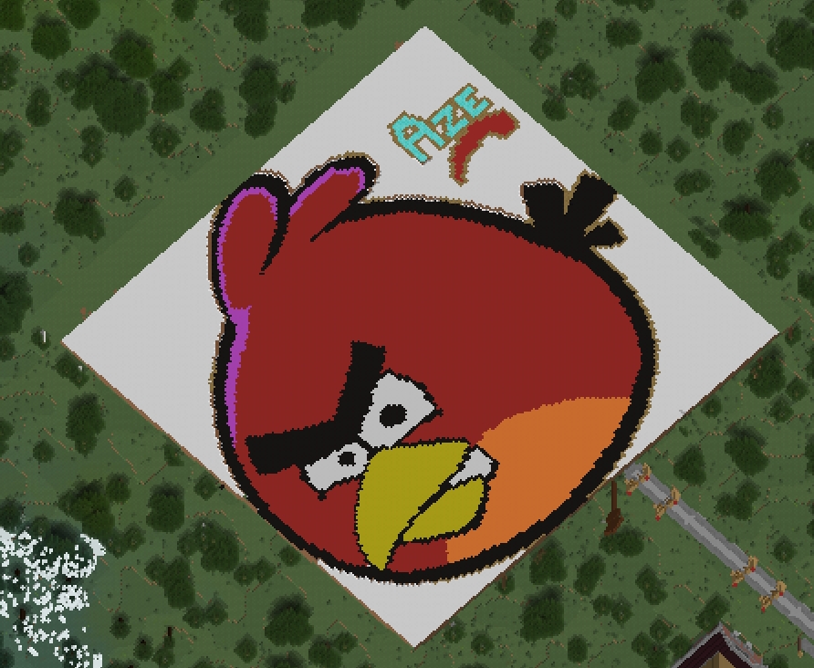 AngryBirds PixelArt [Huge] Minecraft Map