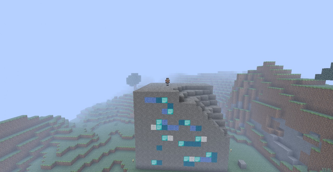 Mined Diamond Block Minecraft Map