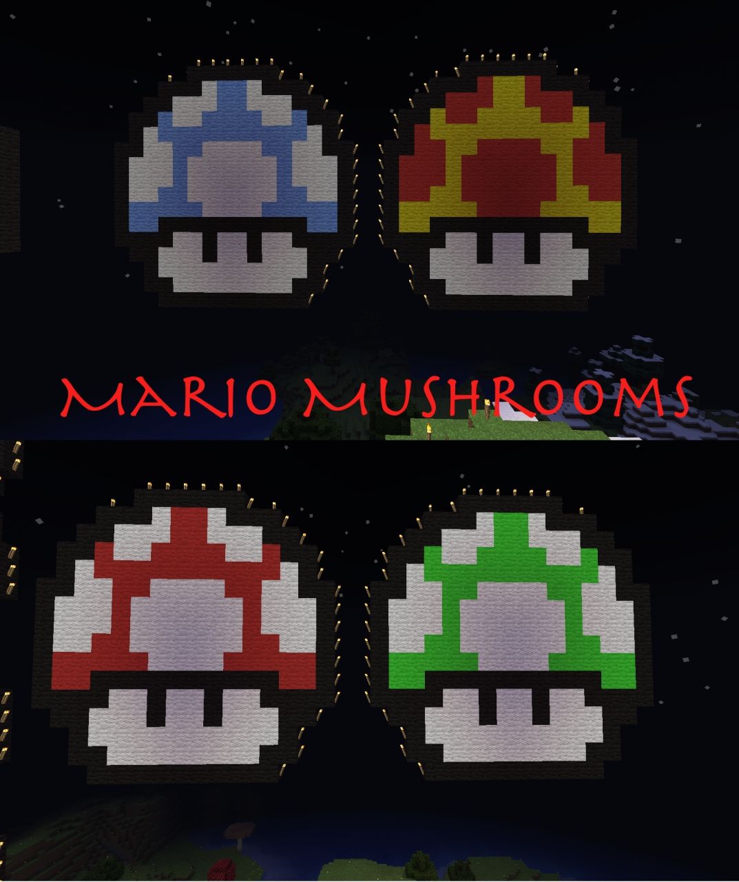 Mario Mushrooms Pack Minecraft Map
