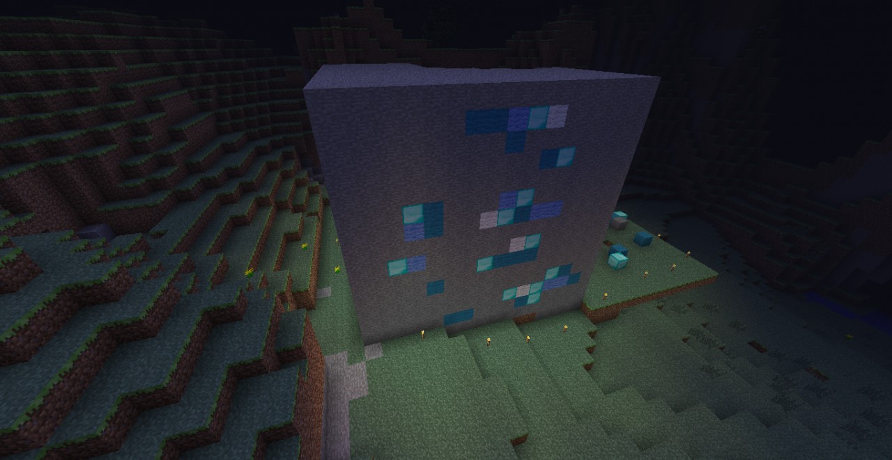 Mined Diamond Block Minecraft Project