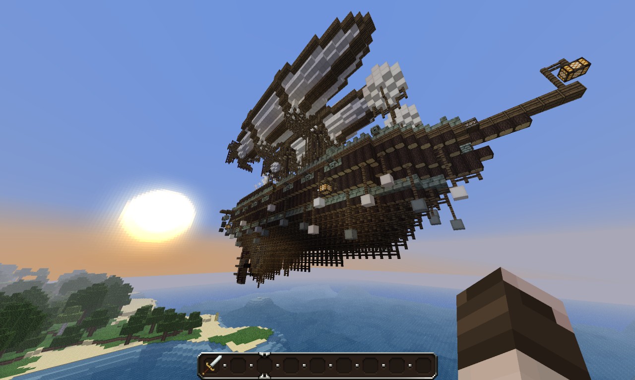 Dreadnought class airship Minecraft Map