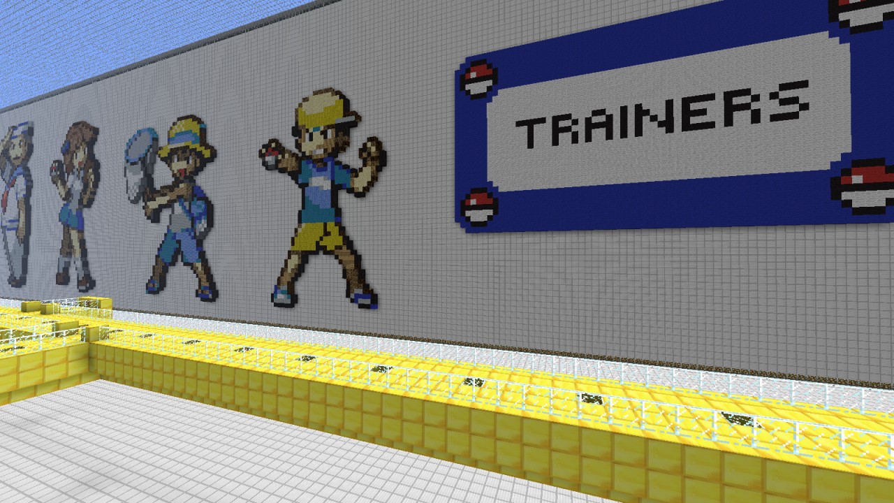 Pokemon Sprite Museum #001 - #151 (w/ Download) Minecraft Map
