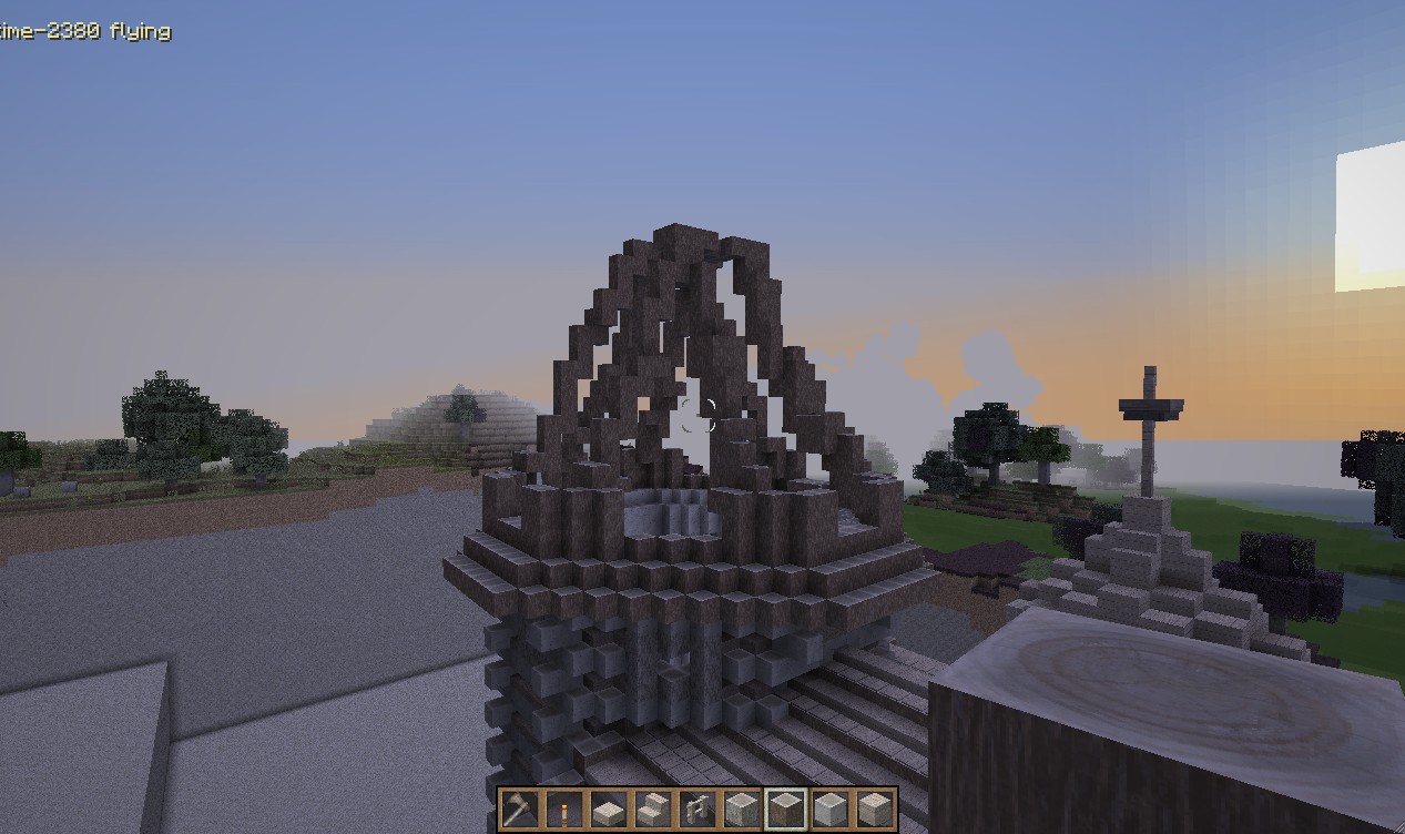 White Logs Minecraft Map