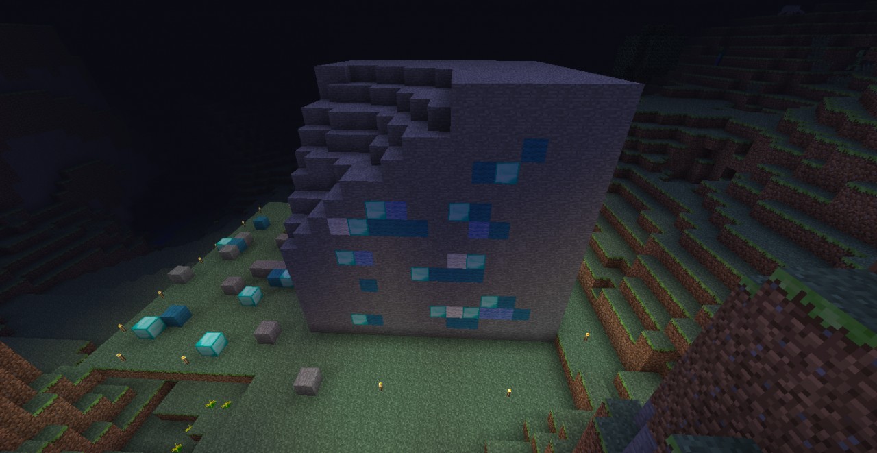 Mined Diamond Block Minecraft Map