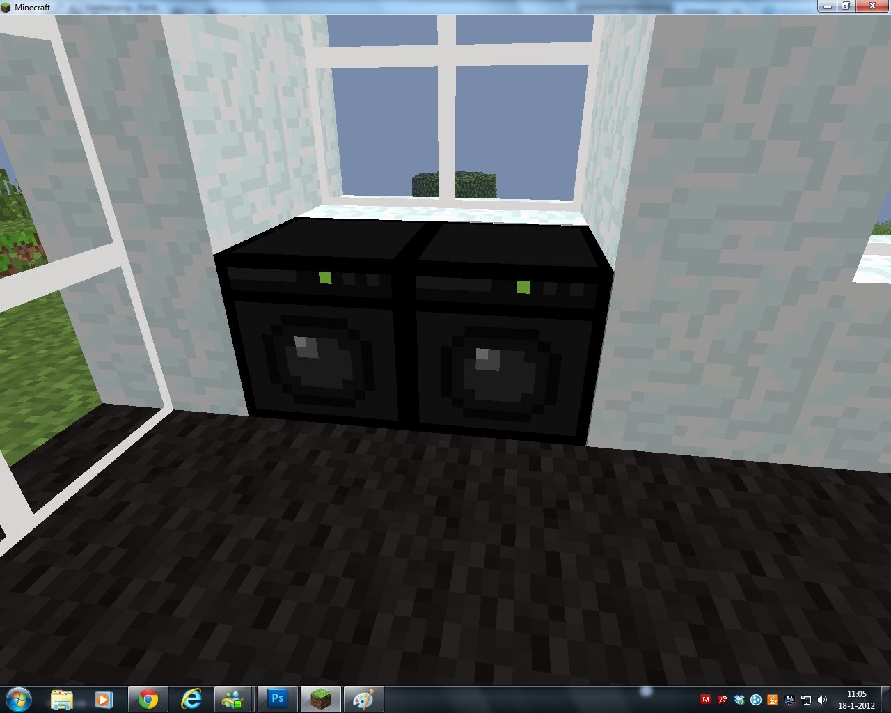 Modern House with self designed texture pack Minecraft Map