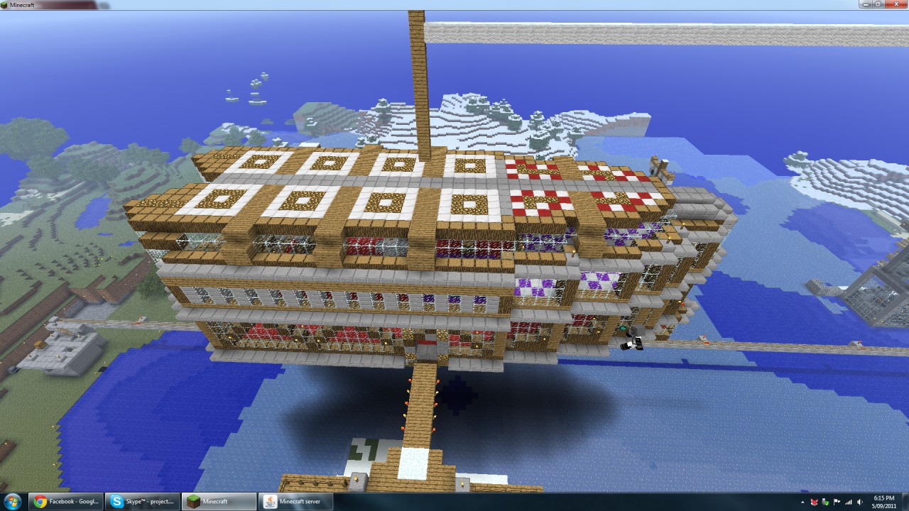 Skytanic- Massive Airship. Minecraft Map