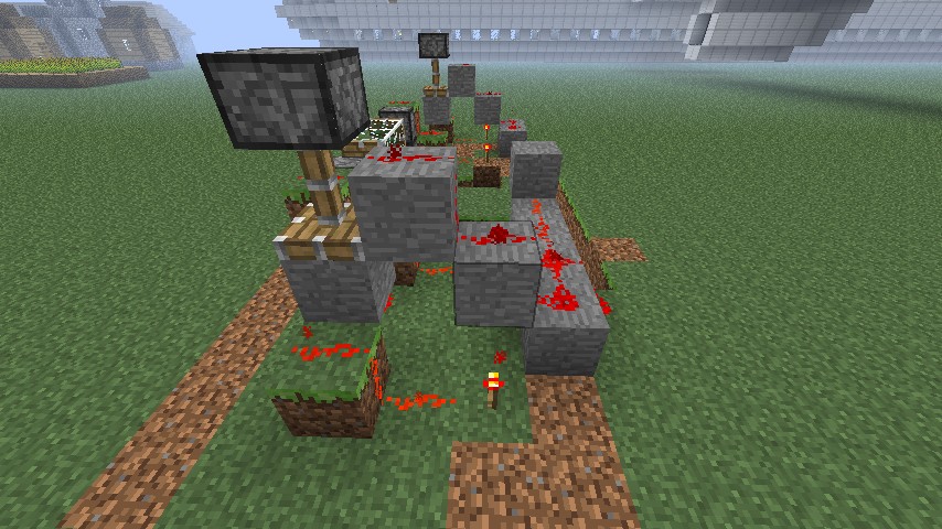 Piston Doors with inside locking system Minecraft Map