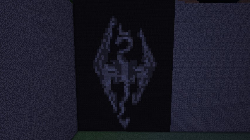 Skyrim Pixel Art Minecraft Map