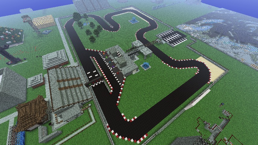 Formula 1 Racetrack Minecraft Map