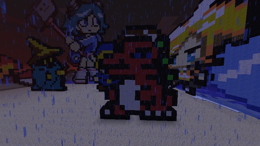 [DK] mikucraft pixel art Minecraft Map