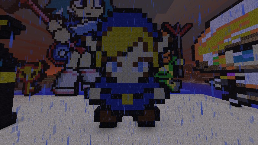 [DK] mikucraft pixel art Minecraft Map