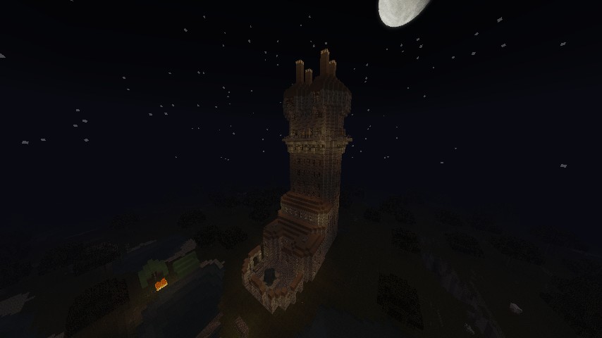A large tower inspired by Tempenny Tower from FAllout 3 Minecraft Map