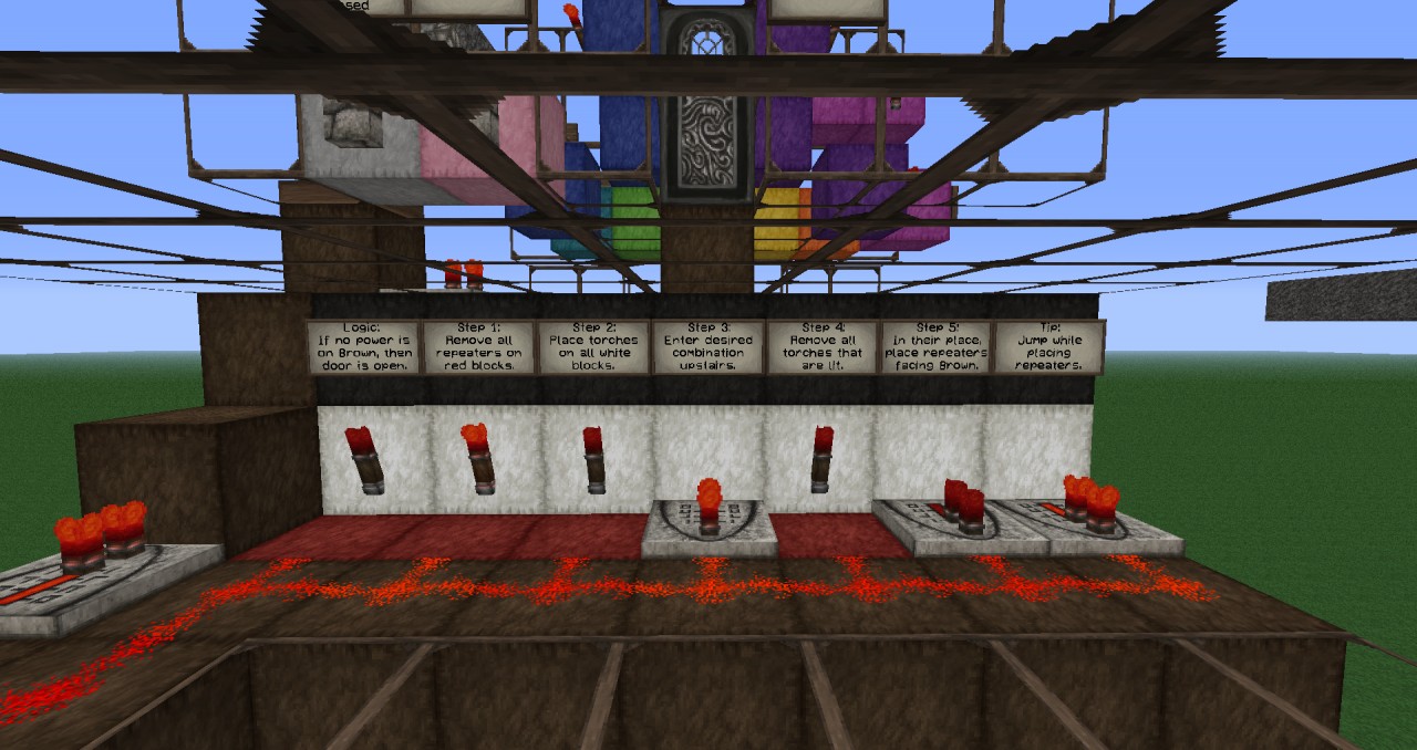 Compact Combination Lock Minecraft Map
