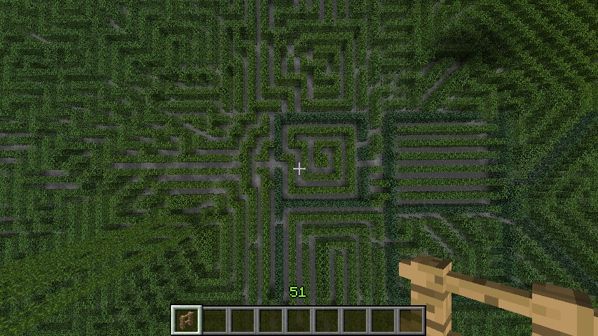 Hedge Maze Minecraft Map
