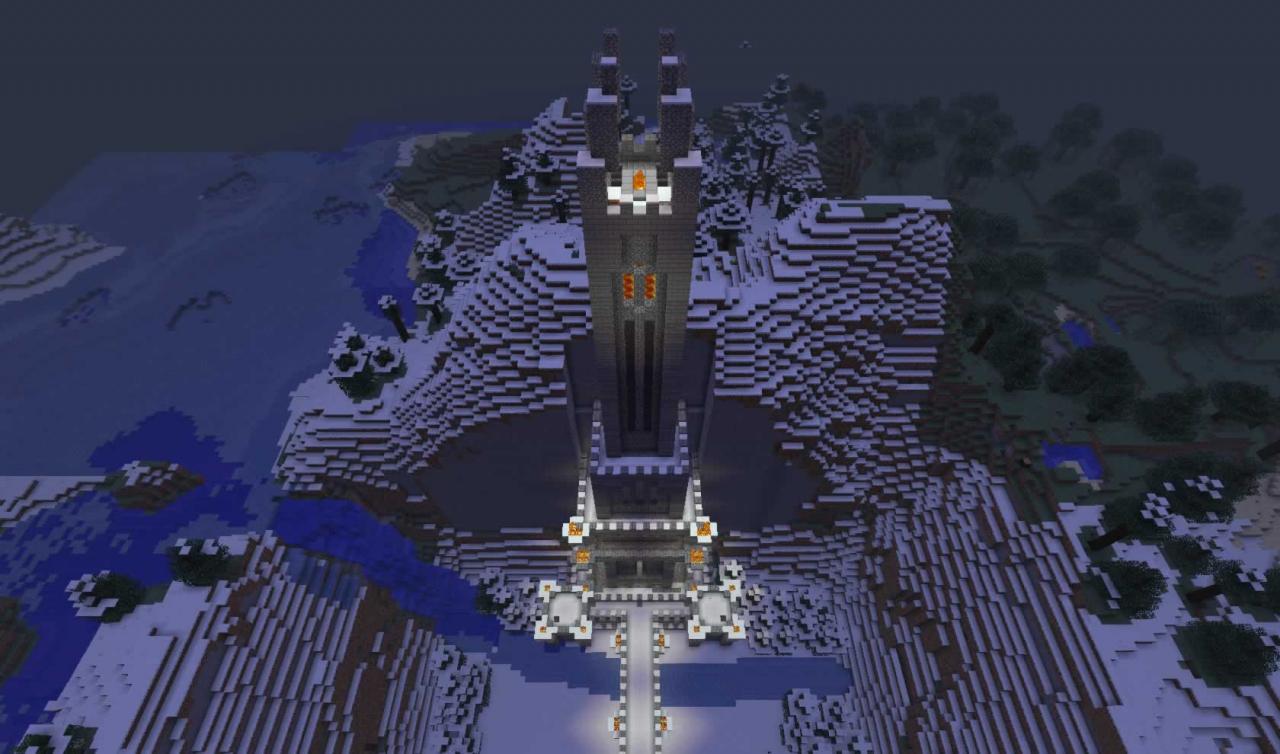 Ice Fortress of the Snow White Queen Minecraft Map