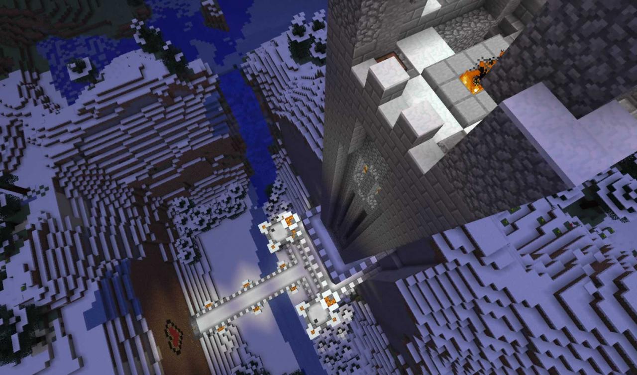 Ice Fortress of the Snow White Queen Minecraft Map