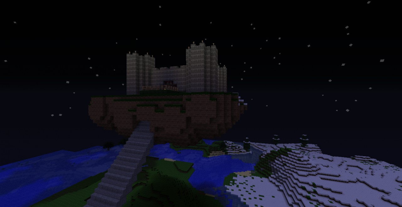 fondelcraft's floating castle Minecraft Map