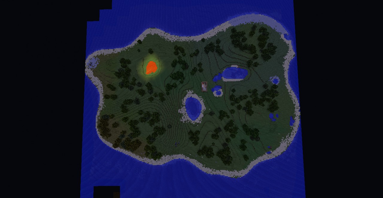 Large Survival Island Minecraft Map