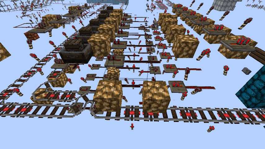 Minecart storage system V2 Minecraft Map