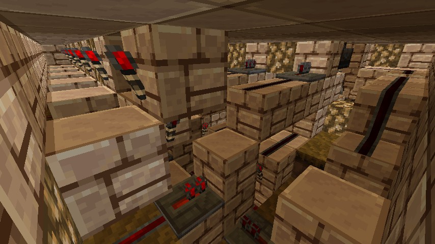 Minecart storage system V2 Minecraft Map