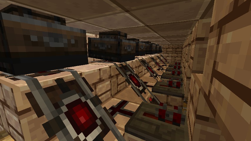 Minecart storage system V2 Minecraft Map