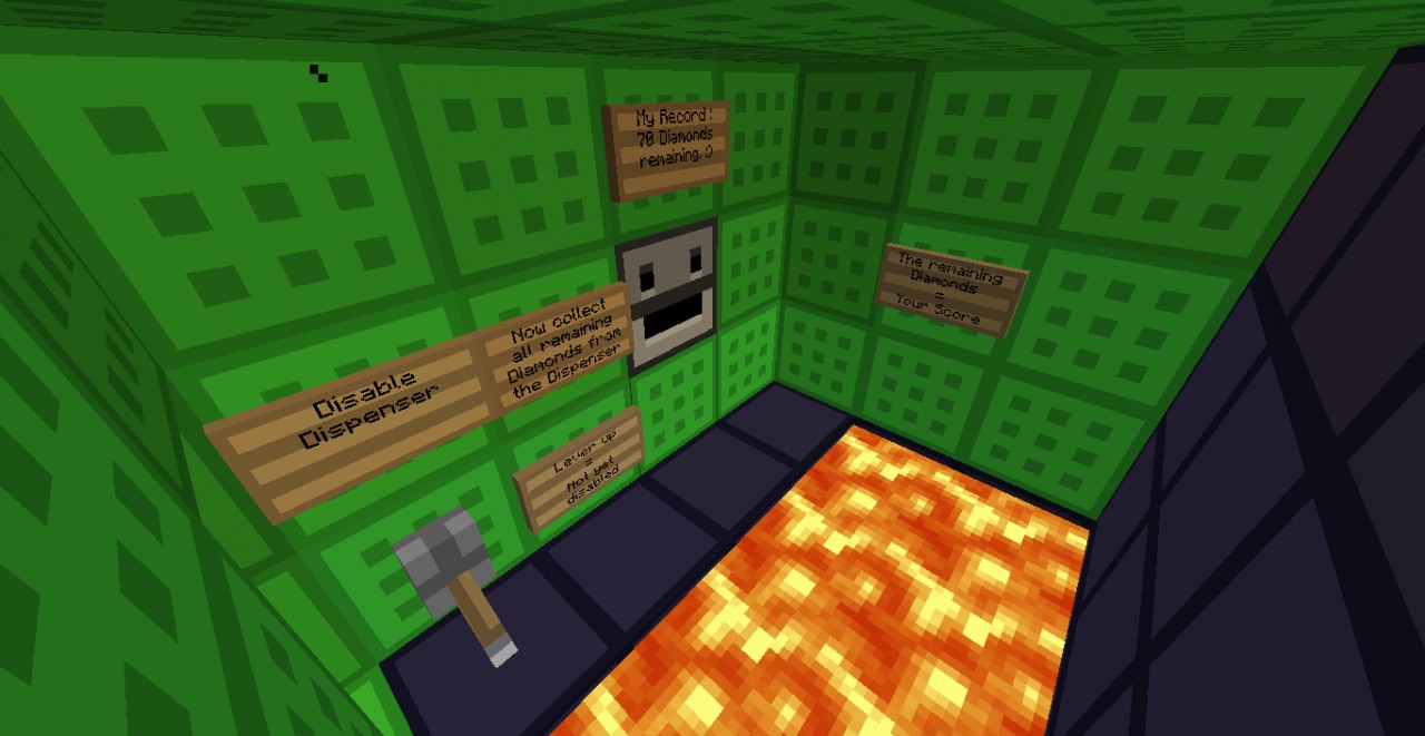 100 Diamonds Challenge #1 - Rescue the diamonds! Minecraft Map