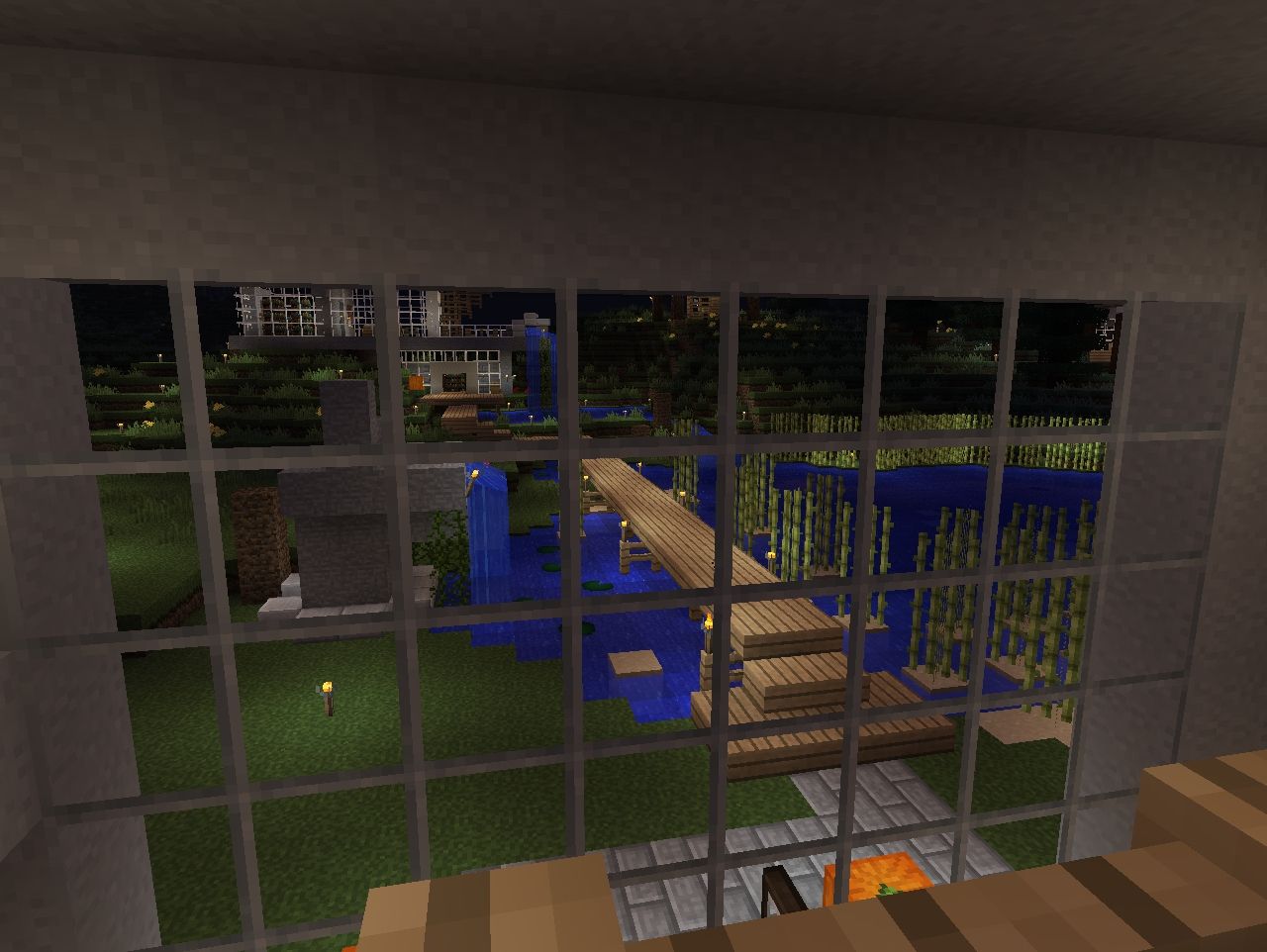 Modern home with small atrium (Survival mode) Minecraft Map