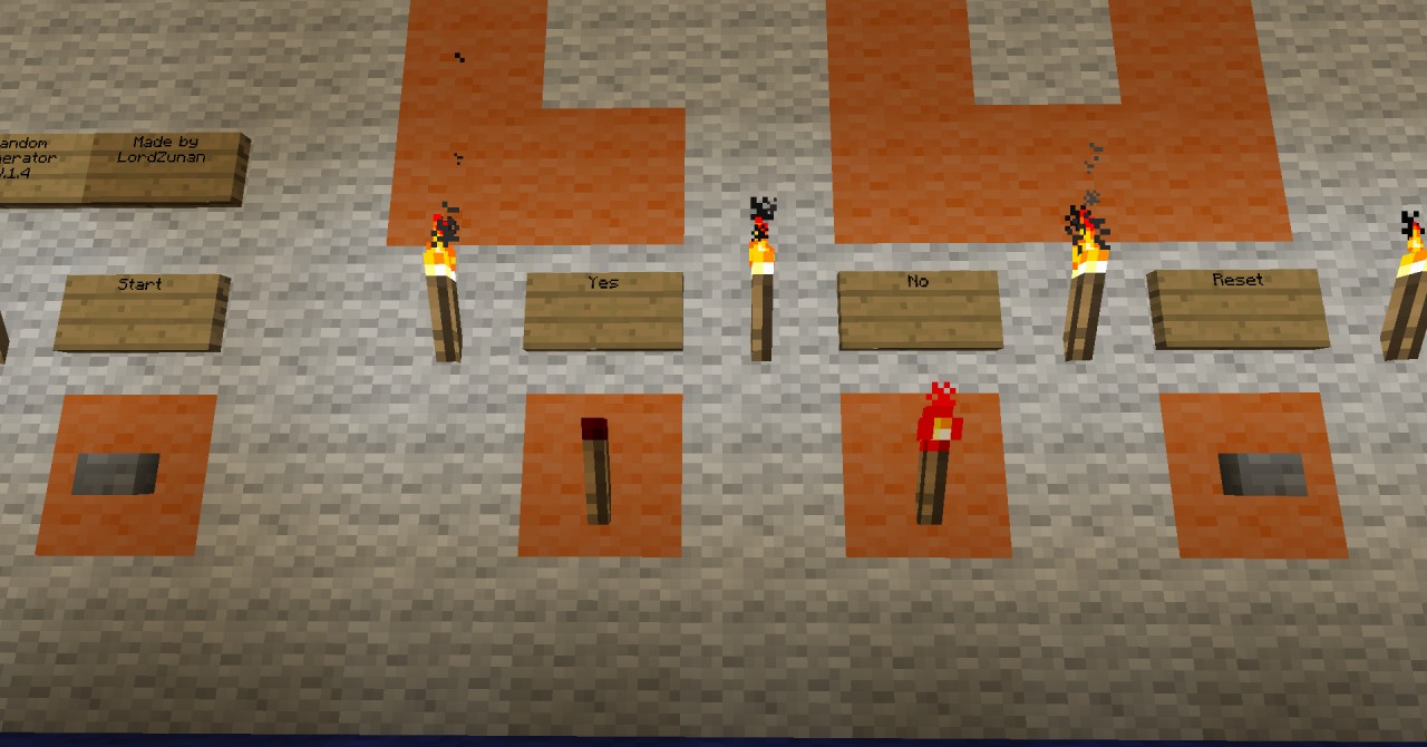Minecraft Redstone Random-Generator Minecraft Map