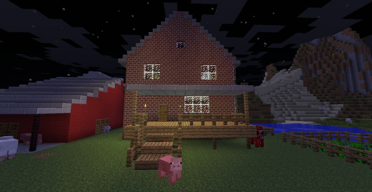 Farm house and barn Minecraft Map