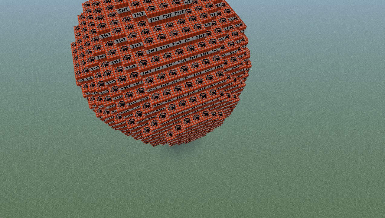 TNT Sphere World - Created for your destructive pleasure! Minecraft Map