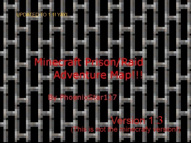 Prison Escape/Raid Adventure Map 1.1 (v 1.3.0) Minecraft Map