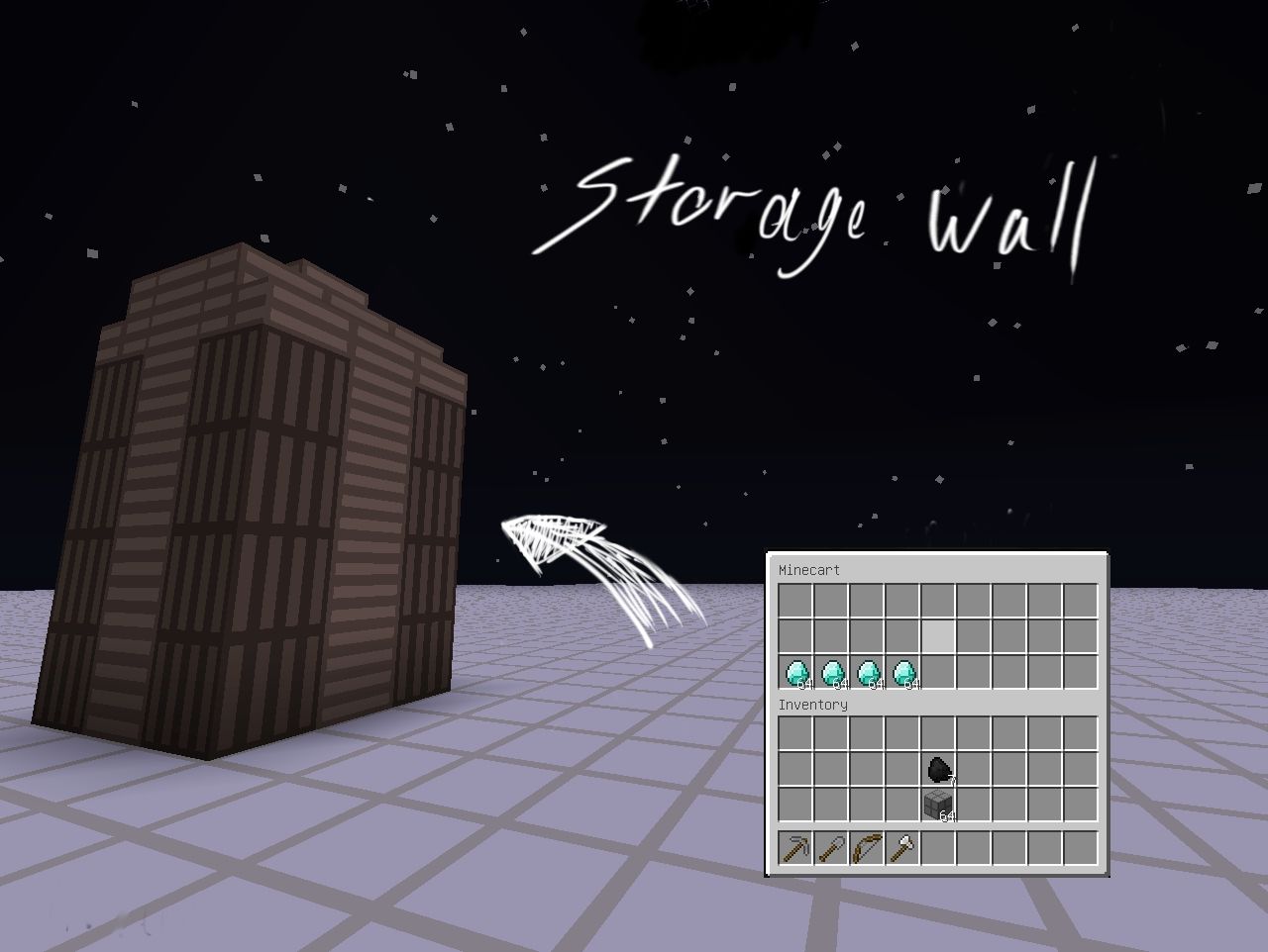 storage wall Minecraft Map