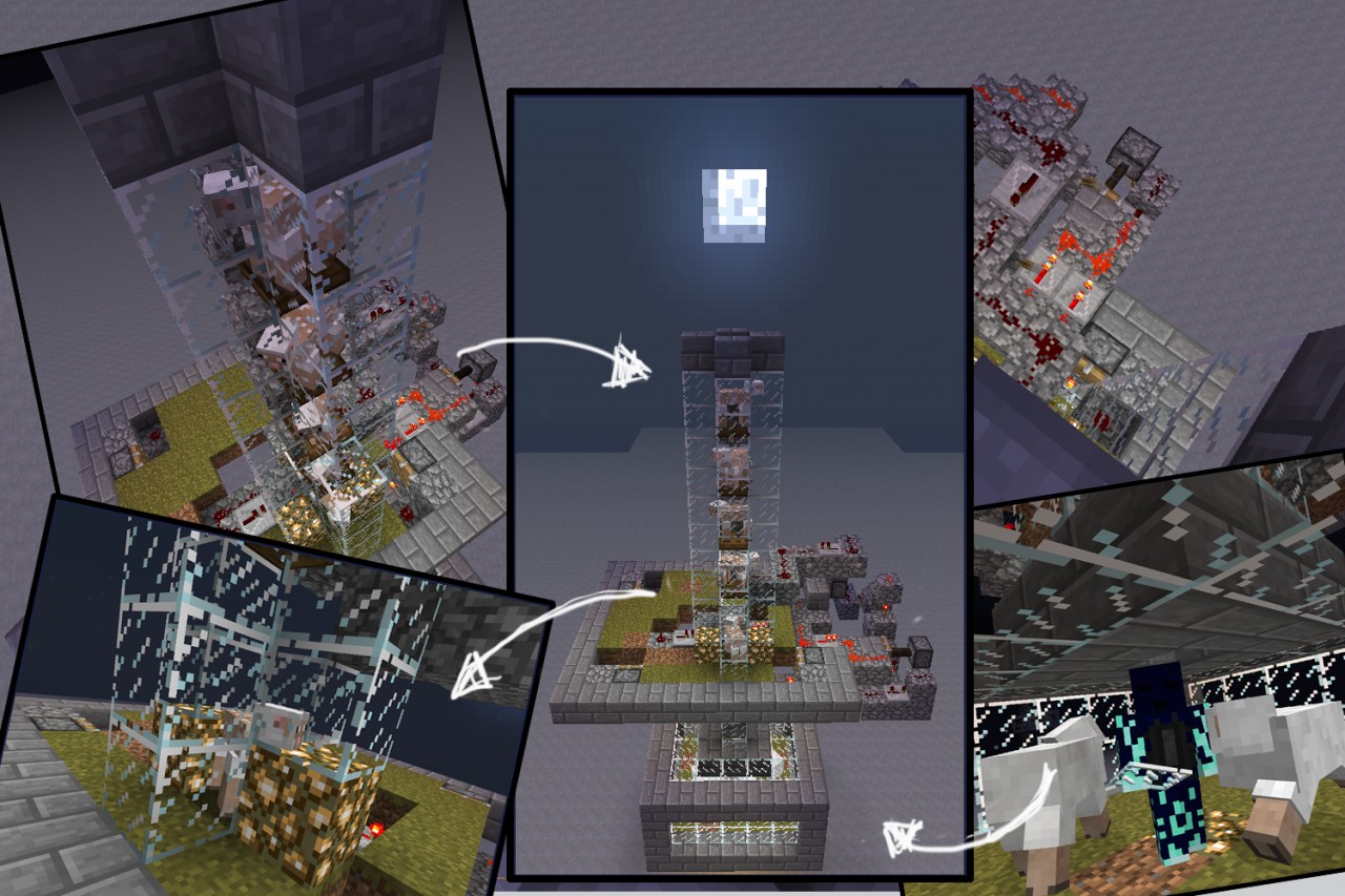 automatic shaven sheep detector Minecraft Map