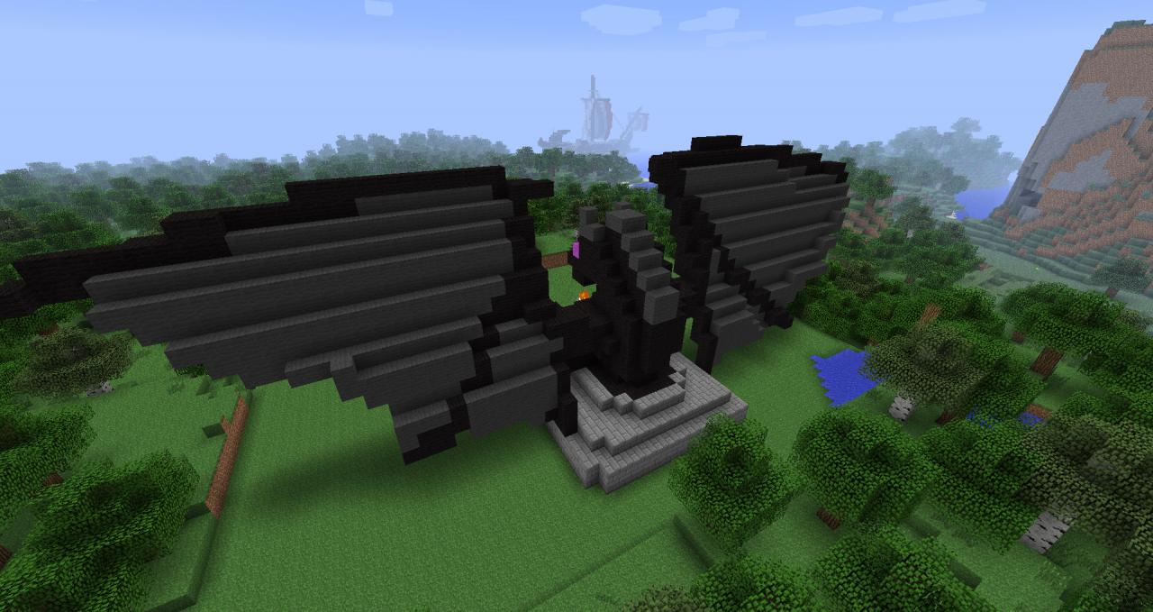 Portal to End with Dragon Minecraft Map