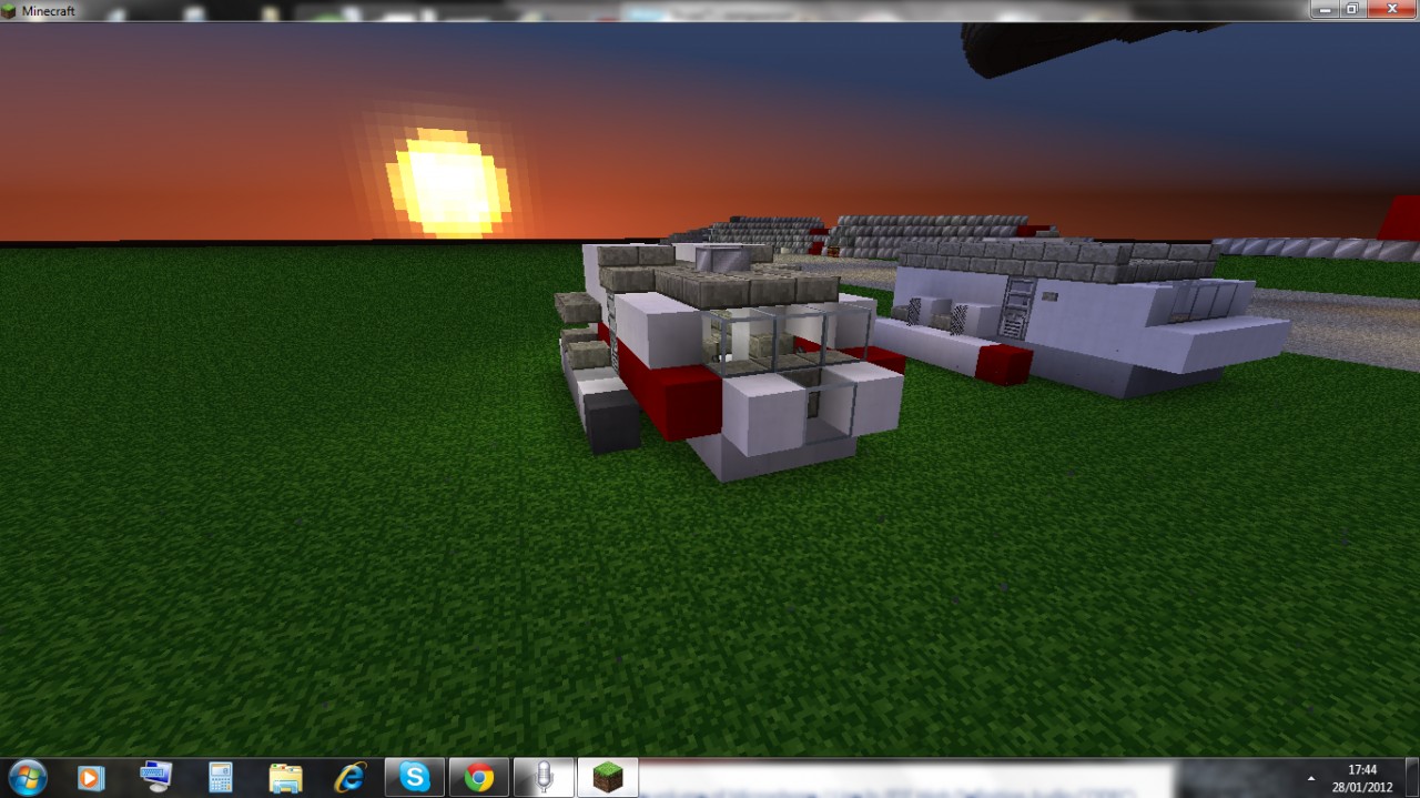 Star Trek Type 5 shuttle craft (zeppelin mod compatible Minecraft Map