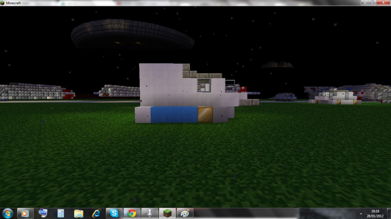 Star Trek Type 6 Shuttle craft (Zeppelin mod compatable Minecraft Map
