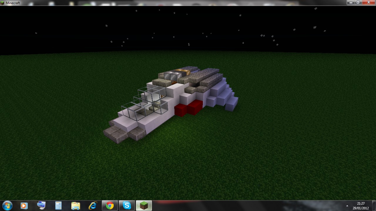 Star Trek Valkyrie Class Fighter (zeppelin mod compatable) Minecraft Map