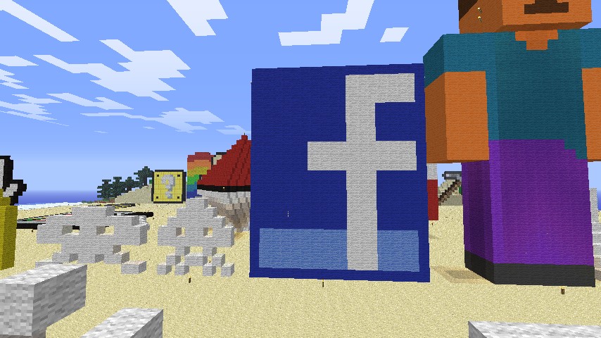 some of my pixel art Minecraft Map