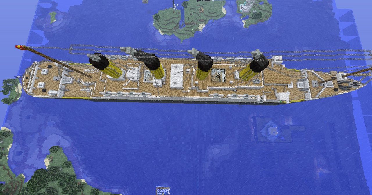 1:1 interior RMS Titanic Minecraft Map