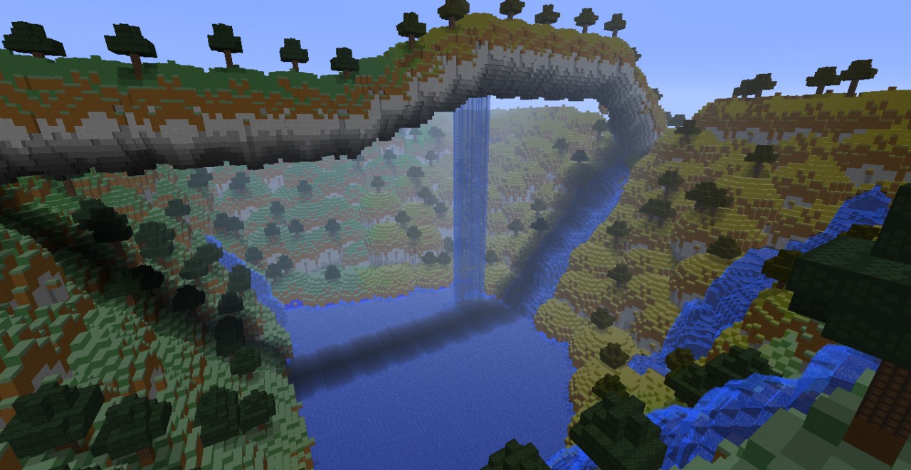 arch+ravine Minecraft Map