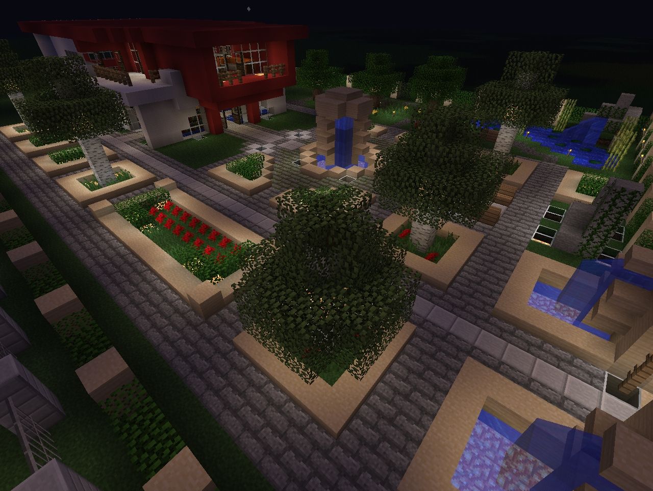 Park & Modern Home Combo Minecraft Map