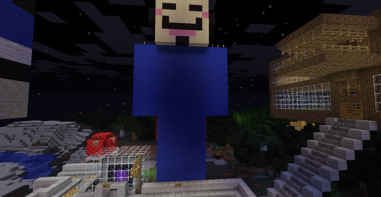 Some pixel art(mainly of players) Minecraft Map