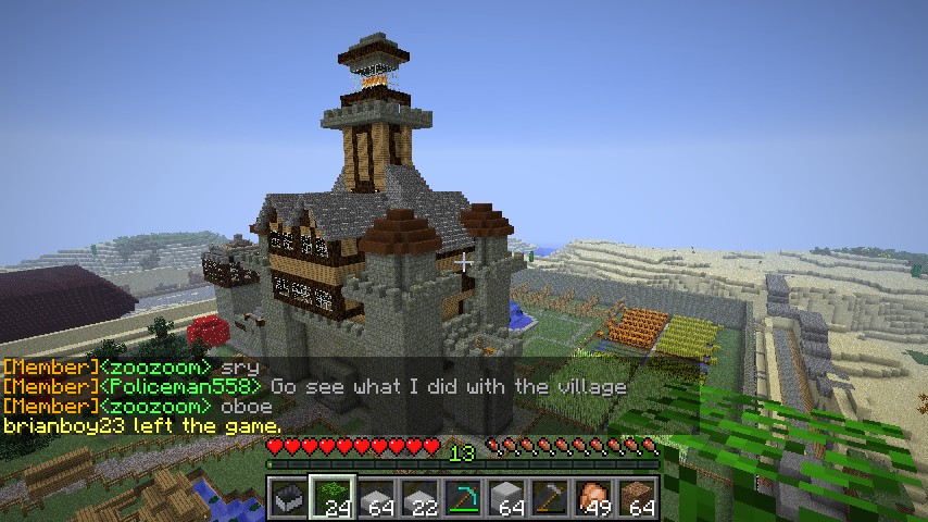 Castle + Farm Minecraft Map