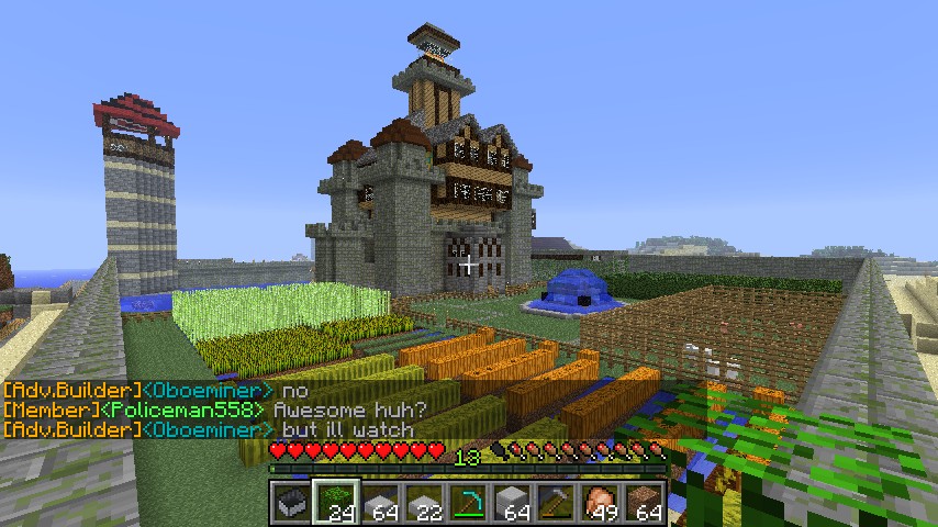 Castle + Farm Minecraft Map