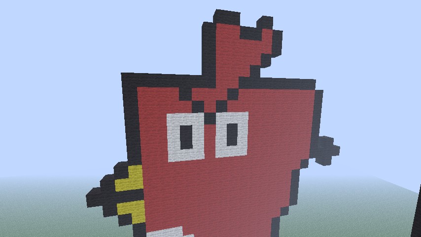 The Pixel Art World! Minecraft Map