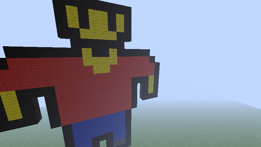 The Pixel Art World! Minecraft Map