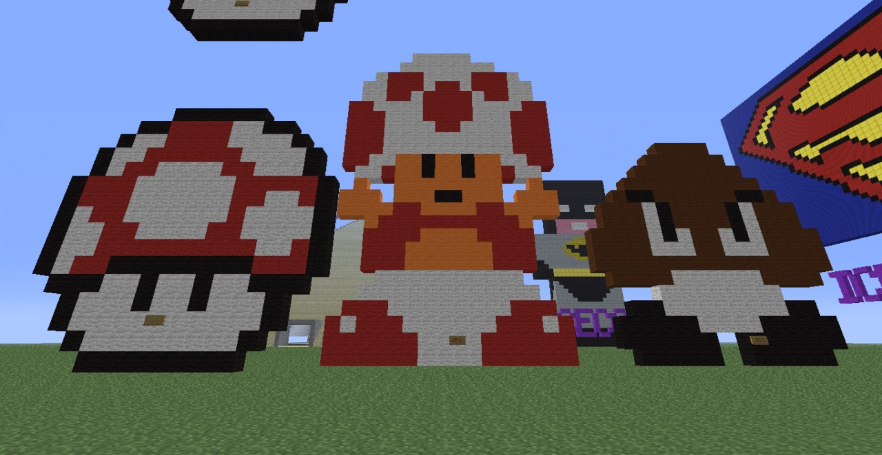 Red Mushroom, Toad, Mushroom Guy (?) Minecraft Map